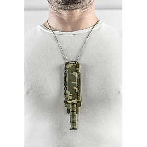 SE 6" Clip Point Stainless Steel Knife with Green Camouflage Sheath - KFD70897-1GC