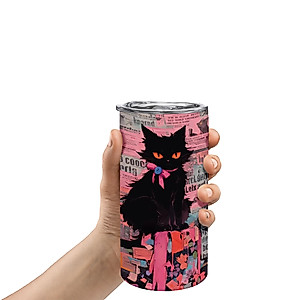 JYLJINGYULI 6 Pack 12 oz Sublimation Tumblers Blanks, 12oz Sublimation Tumbler Cups Blank Bulk, Straight Skinny Insulated Cup Stainless Steel Water Bottle with Lid and Straw for Craft DIY…