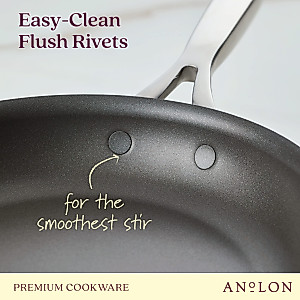 Anolon Ascend Hard Anodized Nonstick Frying Pan/Skillet - Good for All Stovetops (Gas, Glass Top, Electric & Induction), Dishwasher & Oven Safe with Stainless Steel Handle,10 Inch - Bronze