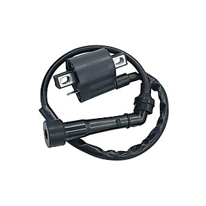 Ignition Coil for Yamaha YXR660 Rhino 660 Grizzly Raptor 660R Big Bear 400,for Kawasaki KFX 400,for Suzuki DRZ400S DRZ400E DRZ400SM Vinson 500 ATV with Starter Solenoid Relay