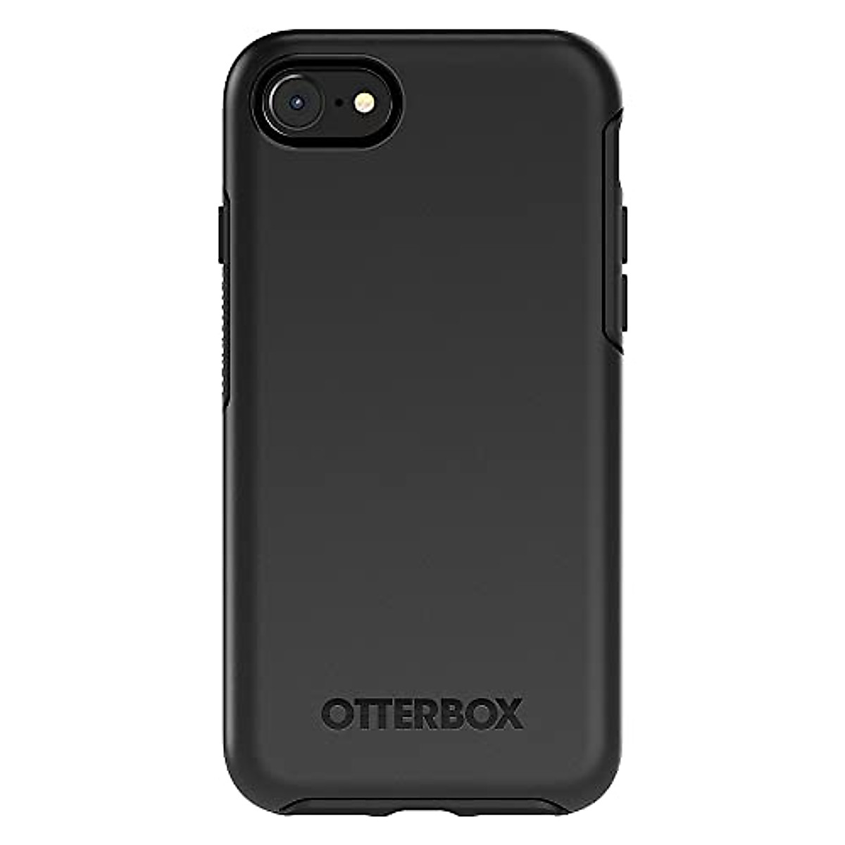 OtterBox Symmetry Series Case for iPhone SE 3rd Gen (2022), iPhone SE 2nd (2020), iPhone 8, iPhone 7 (NOT Plus) w/Tempered Glass Screen Protector, Bundle - Bulk Packaging - Black