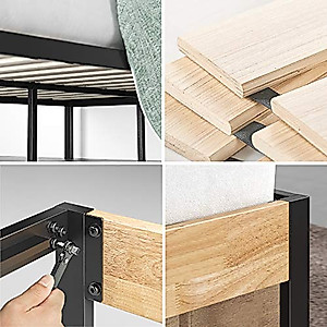 ZINUS Olivia Metal Platform Bed Frame / No Box Spring Needed / Wood Slat Support / Easy Assembly, Queen