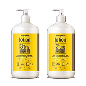 Everyone Nourishing Hand and Body Lotion, 32 Ounce (Pack of 2), Coconut and Lemon, Plant-Based Lotion with Pure Essential Oils, Coconut Oil, Aloe Vera and Vitamin E