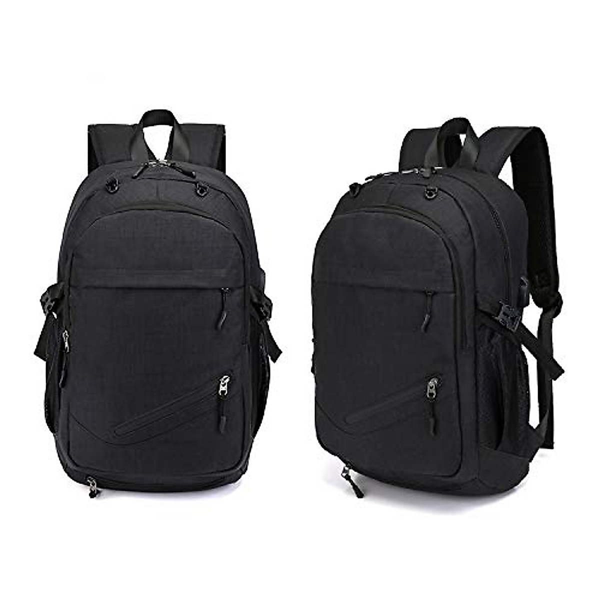 adorence Basketball Backpack with Ball Compartment(Ball Net, Water Resist) Soccer Bag/Volleyball Backpack- Black