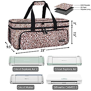 Carrying Case for Cricut - Double-Layer Cricut Bag for Cricut Machine with Cover Compatible with Cricut Explore Air, Air 2, Maker, Maker 3, Organization and Storage Bags - Cricut Accessories
