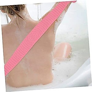 Alipis 3 Pcs Silicone Bath Towel Body Towel Bath Sponge Spa Towels Back Body Scrubber Cleaning Towels Body Scrub Sponge Silicone Exfoliating Brush Shower Towel Shower Brush Accessories