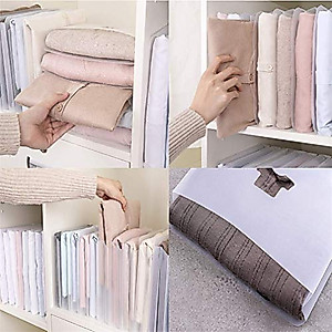 Multipurpose Clothes Folding Board, Shirt Sweater Coat Trousers Clothing Organizer Wardrobe Quick Storage Board, 2-Size Durable Plastic Home Flipfold Laundry Folder Board 5-Pack (L)