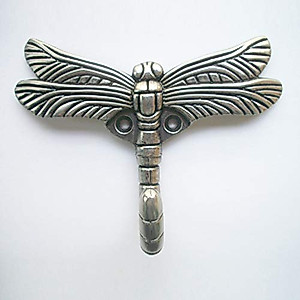 Cabilock Dragonfly Coat Hook Retro Iron Art Animal Hat Hook Wall Hanging Coat Hat Hook Door Back Hook for Home Hotel