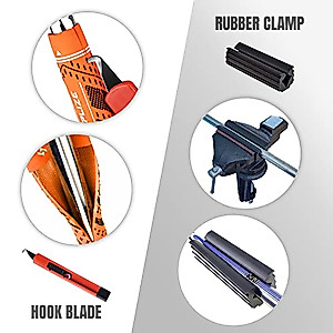 SAPLIZE Golf Regripping Kits with 15 Paper Tapes, 5oz Solvent, Vise Clamp and Hook Blade