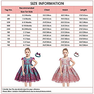 MYRISAM Flower Girls Lace Tutu Dress Baby Kids Christening Baptism Communion Birthday Party Formal Wedding Dresses w/Headwear White 3-4T