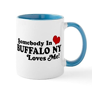 CafePress Somebody In Buffalo NY Loves Me Mug Ceramic Coffee Mug, Tea Cup 11 oz
