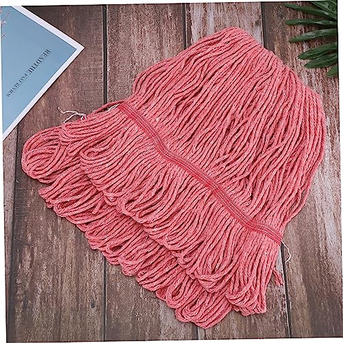KALLORY 1pc Replacement Mop Pads Industrial Mop Thin Headband Sponge Mops Floor Mops Microfiber Spray Mop Practical Mop Cloth Mop Cloth Replacement Cleaning Mop Cloth Mop Head Red Supplies