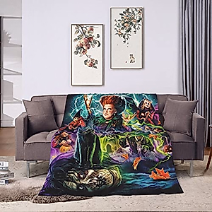 Niubai Halloween Blanket Cartoon Blanket Flannel Fleece Blanket Ultra Soft Lightweight Throw Blanket for Bed Couch Living Room 60''X50''