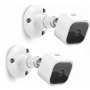 Koroao Blink Mini Wall Mount Bracket, 360 Degree Adjustable Ceiling Mounting Kits, Indoor and Outdoor Use for Blink Mini/All-New Blink Indoor/Outdoor4 Camera Mounting Bracket(2-Pack,White)