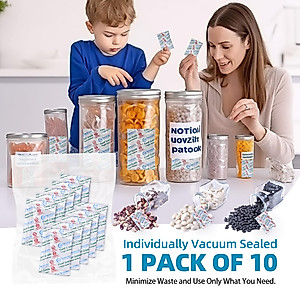 Wisesorb 500CC 50 Packs Oxygen Absorbers for Food Storage, Food Grade Oxygen Absorbers, O2 Absorbers Food Grade for Food Storage