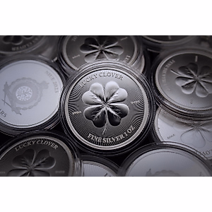 2023-1 oz Silver Lucky Clover Coin Brilliant Uncirculated (in Capsule) with Certificate of Authenticity $2 Seller BU