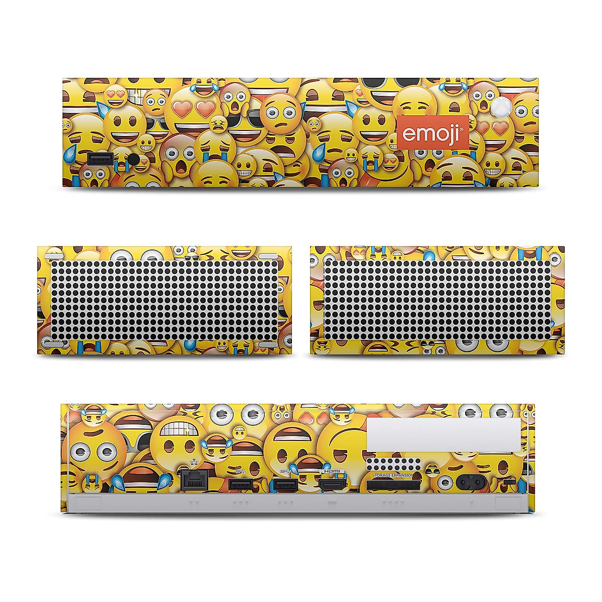 Head Case Designs Officially Licensed Emoji Smileys Art Patterns Vinyl Sticker Gaming Skin Case Cover Compatible with Xbox Series S Console and Controller Bundle