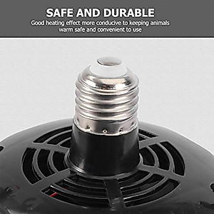 YARDWE Reptiles Reptile Heat Emitter Safe Chicken Coop Heater Livestock Heat Warm Light Cultivation Heating Lamp for Farm Animal Poultry Cat Dog Reptile Style Poultry Heat Lamp