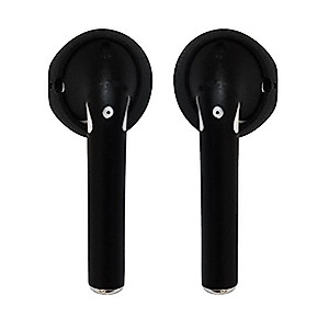 AirPod Skins, Silicone Charging Case Cover, Eartips Bundle (Matte Black)