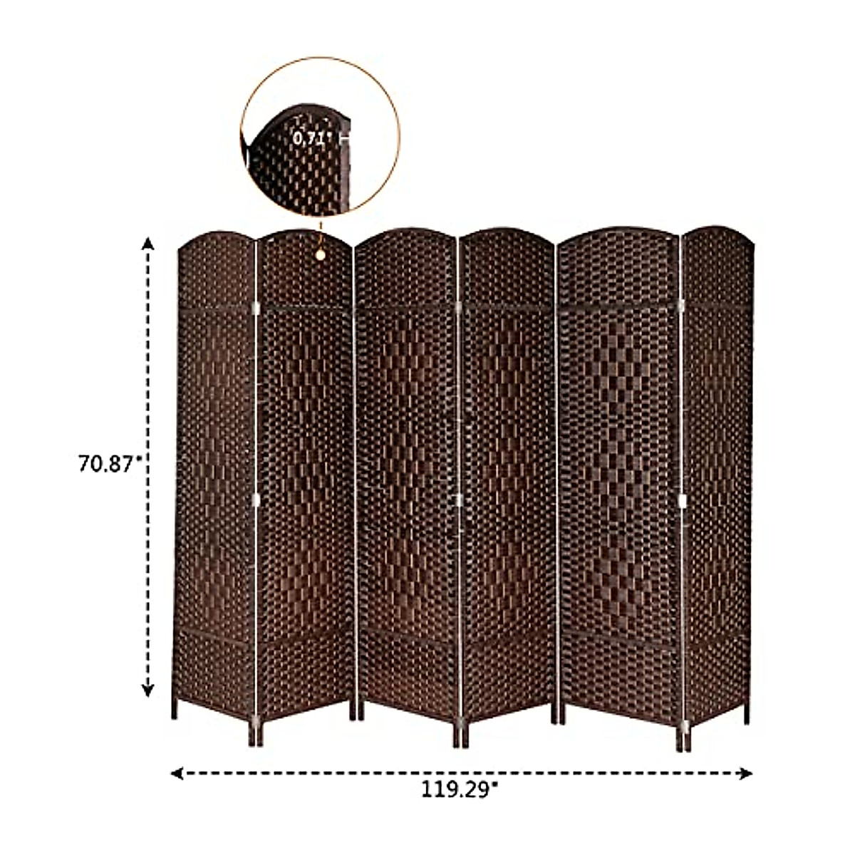 USAStock Beautiful Scenery Decorative Privacy Screen Outdoor Divider 119.29x 70.87 x 0.67 Privacy Screen and Modern Artwork