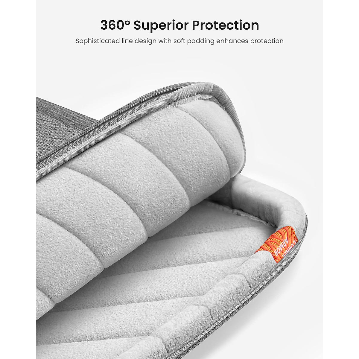 tomtoc 360 Protective Laptop Shoulder Bag for 13-inch 2025 MacBook Air M4/A3240, M3/A3113, M2/A2681, M1/A2337, MacBook Pro M2/A2686 M1/A2338, Water-Resistant Laptop Accessory Carrying Case Sleeve