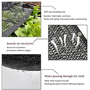 LOVE STORY 10FT x 20FT 55% Black Shade Cloth Sunblock Mesh Cover Taped Edge with Grommets, UV-Resistant,Sun Net for Pergola, Plants Greenhouse, Gardens, Patio, Canopy