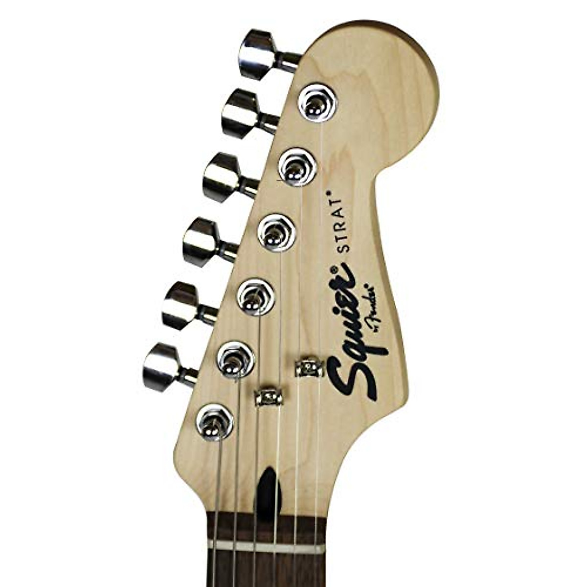 Squier by Fender Short Scale Stratocaster Pack with Frontman 10G Amp, Cable, Strap, and Picks - Red