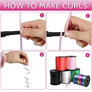 500 Yards Iridescent White Ribbon Metallic Balloon Curling Ribbon for for Party Festival Art Craft Decor,Florists, Weddings, Crafts and Gift wrap (Iridescent White)