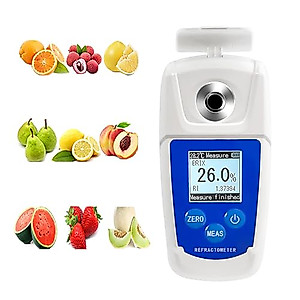 LHQYA 32% Sugar Refractometer Hydrometer, Pocket Refractometer, 10-40℃ Ambient Temperature/ 0.1% Brix Resolution/ ±0.2% Brix/±1 Accuracy, for Grapes Fruit Drinks Beverages Tipples