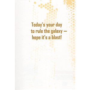Transformers Happy Birthday Card Featuring Bumblebee - Today's Your Day to Rule the Galaxy - Hope It's a Blast! - Color Me