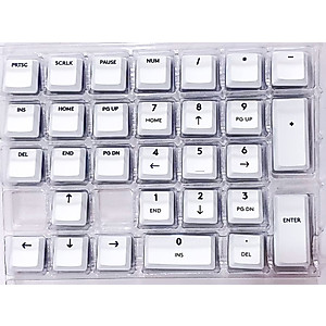 wj forG915 Full Set of 109/87 Keycaps Replacement G915/G913/G815/G813 TKL RGB Gaming Mechanical Keyboard (109 Keys White G915)