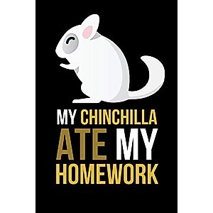 Chinchilla Ate My Homework: Chinchilla Notizbuch I Calepin I Taccuino I Cuaderno I Caderno I Notitieblok I Notatnik I 6x9 I A5 I 120 Pages I Dot Grid ... I Teacher I Students I Writing I Drawing I