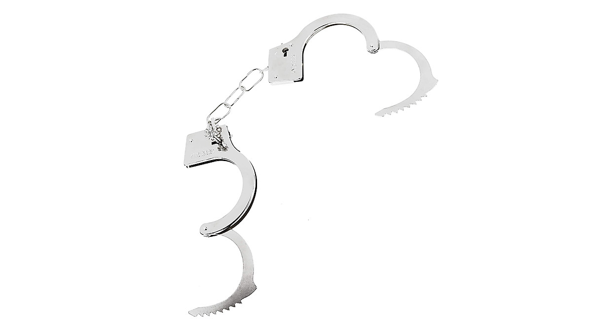 Skeleteen Metal Handcuffs - Fun Toy Prop for All Ages