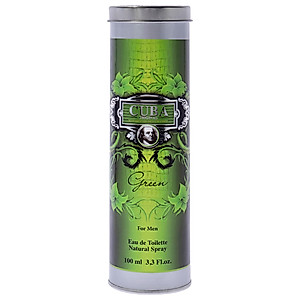 Cuba Green by Cuba for Men 3.3 oz Eau de Toilette Spray