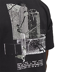 adidas Men's Dame Dolla Tee, Black, Large