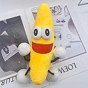 2023 Shovelware Brain Game Plush - 10" Cute The Dancing Banana Plushies Toy for Fans Gift - Soft Stuffed Figure Doll for Kids and Adults - Birthday Easter Basket Stuffers Choice