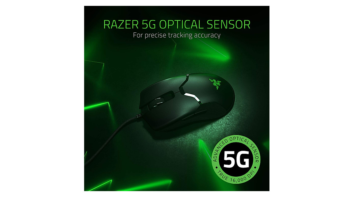 Razer Viper Ultralight Gaming Mouse - 16K DPI, RGB, Ambidextrous