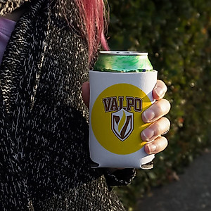 Valparaiso University Primary Logo Can Cooler - Drink Sleeve Hugger Collapsible Insulator - Beverage Insulated Holder