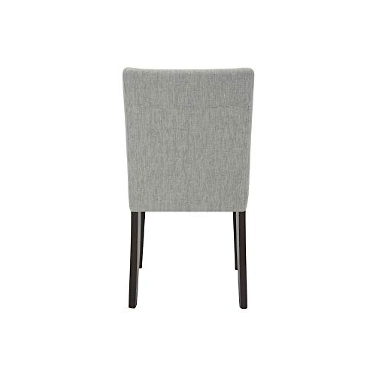 Amazon Brand – Stone & Beam Linden Classic Upholstered Dining Chair, 18.9"W, Set of 2, Light Gray