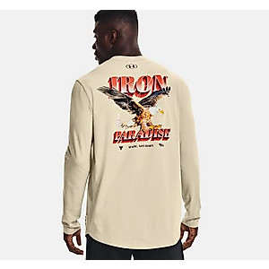 Under Armour Mens Project Rock Outlaw Long Sleeve Shirt Tee Top (Large, Khaki 112)