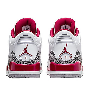Nike Jordan Mens Air Jordan 3 CT8532 126 Cardinal, White/Light Curry-cardinal Red, Size 10.5