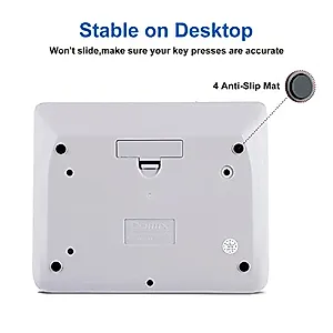 Comix Desktop Calculator Solar Battery Dual Power with 12-Digit Large LCD Display and Large Computer Keys Office Calculator for Home Office School