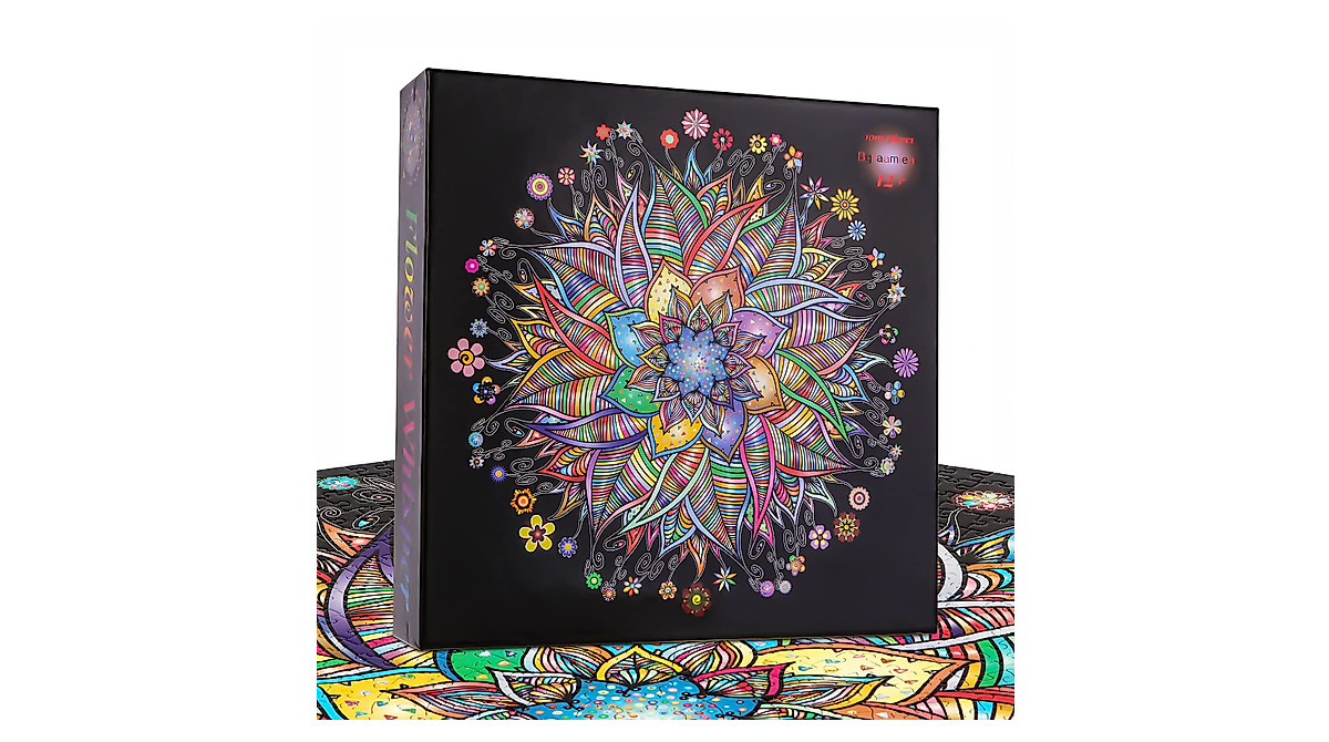 Bgraamiens Flower Whisper 1000-Piece Round Puzzle