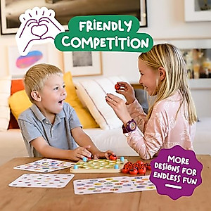 Nene Toys Educational Memory Extension Cards - 24 Extra Themed Patterns – Additional Matching Cards with Numbers, Letters, Animals, Body Parts [Nene Toys Exclusive Size]