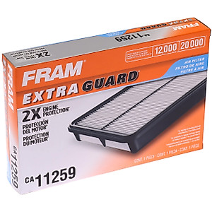 FRAM Extra Guard CA11259 Replacement Engine Air Filter for Select Mazda (2.0L & 2.5L) Models, Provides Up to 12 Months or 12,000 Miles Filter Protection