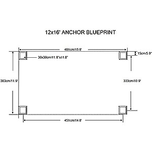 Kozyard Alexander Hardtop Aluminum Permanent Gazebo with a Mosquito Net and Privacy Sidewalls (Alexander 12'x16' (Brown)