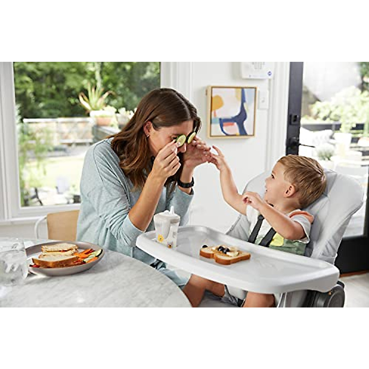 Century Snack On Folding High Chair – Features Compact, Self-Standing Fold, Metro