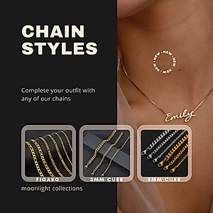 Custom Name Necklace Customizable Name Necklace for Women Name Plate Necklaces with Names