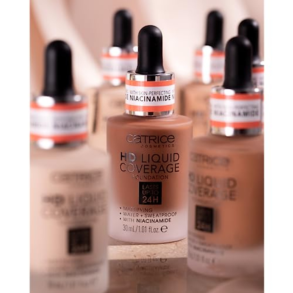 Catrice | HD Liquid Coverage Foundation | High & Natural Coverage | Vegan & Cruelty Free (010 | Light Beige)