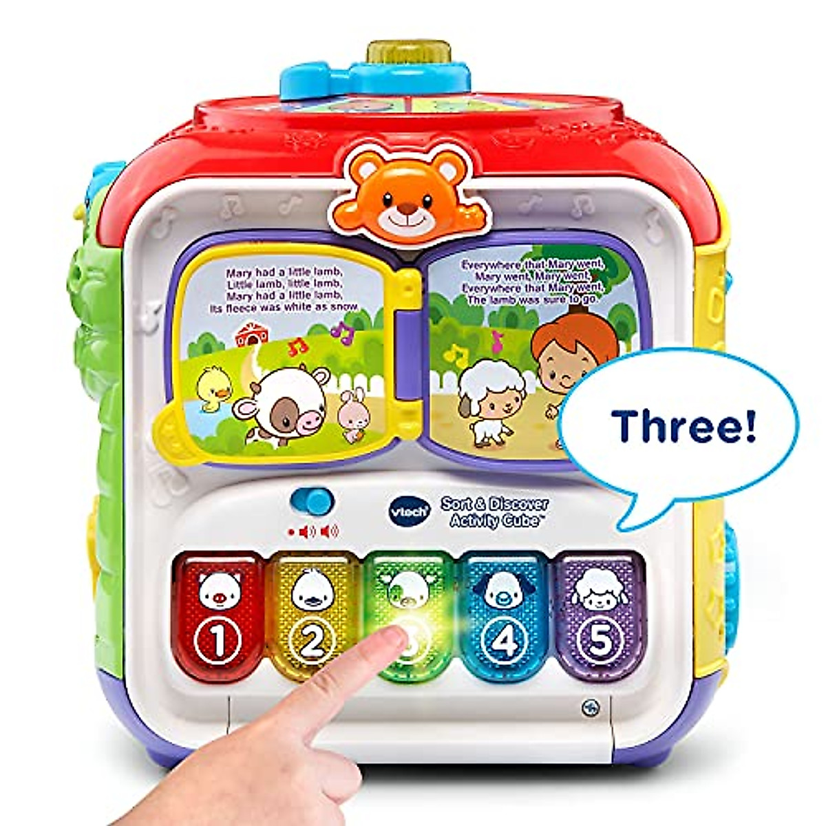 VTech Sort and Discover Activity Cube (Frustration Free Packaging), Red